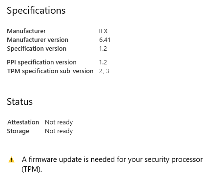 security chip (TPM) requires a firmware update Z240 - HP Support ...