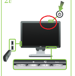 Solved: Where is power button for monitor? I'm having the OSD window ...