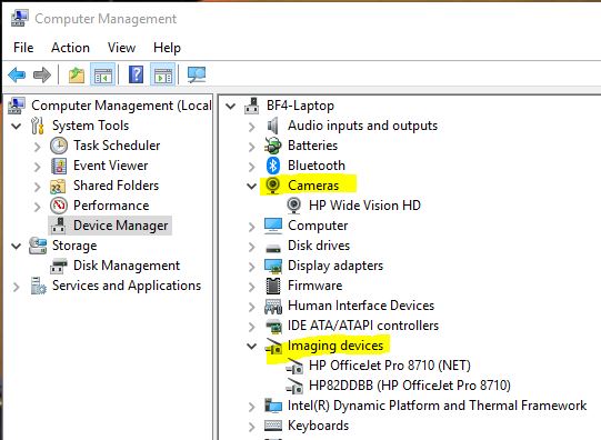 Windows Can't Find Camera - HP Support Community - 6749519