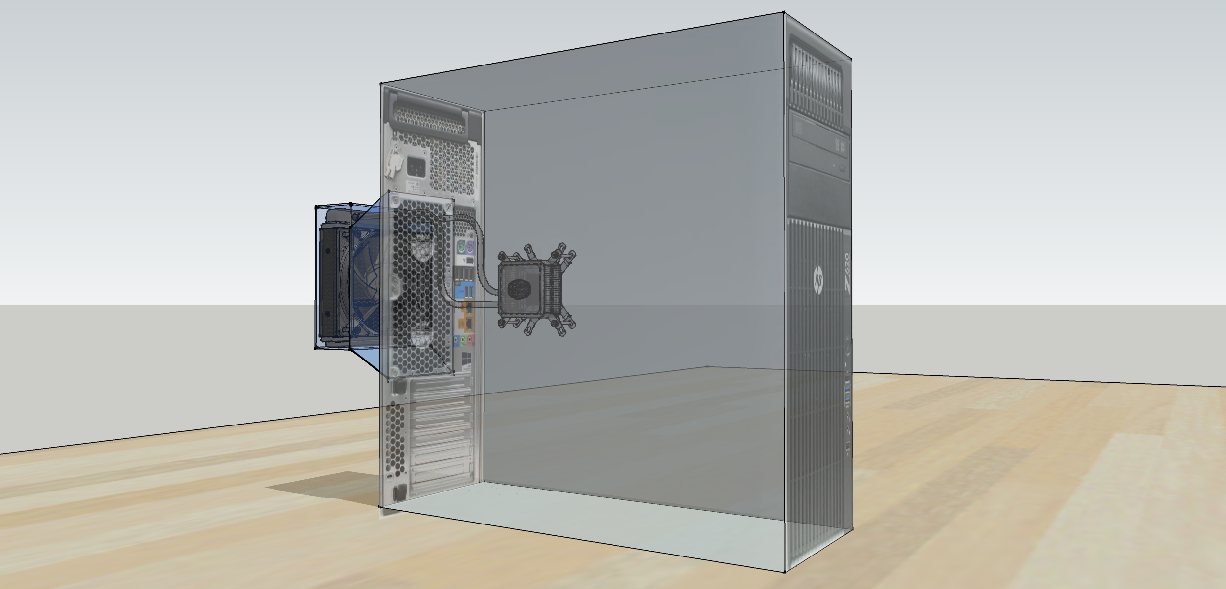 3rd party liquid cooling/water chill mod in HP z620 workstat... - HP ...