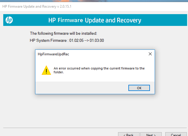 Cannot install Hp Firmware Pack (Q85) sp91384 - HP Support Community ...