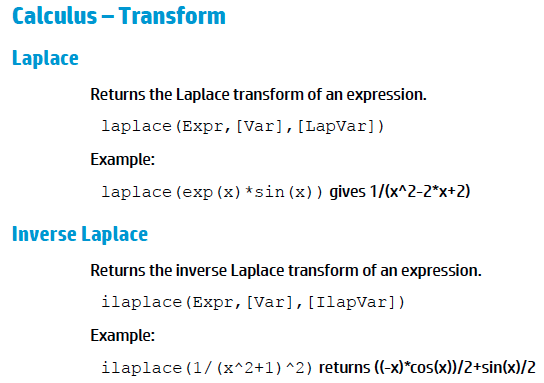 Solved: [HP Prime] Inverse Laplace returning Dirac(x). - HP Support ...