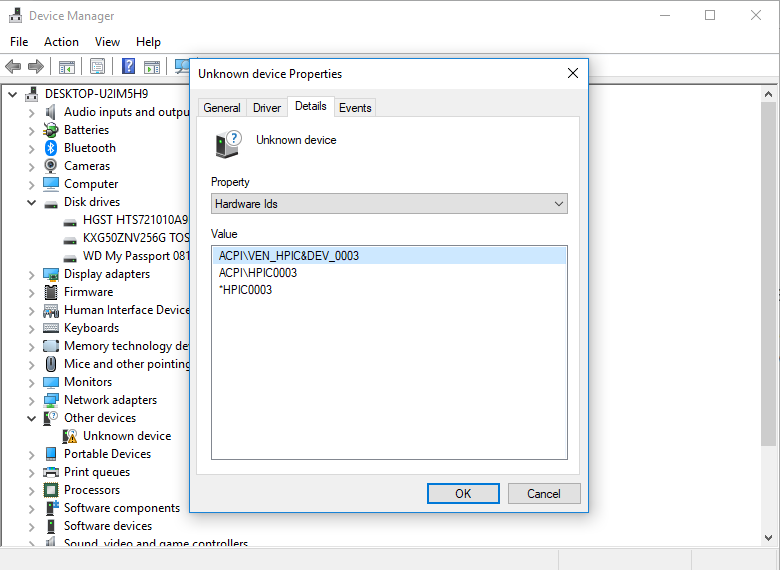 Unknown device ACPI\VEN_HPIC&DEV_0003 - HP Support Community - 6820071 Unknown device ACPI\VEN_HPIC&DEV_0003 - HP Support Community - 6820071