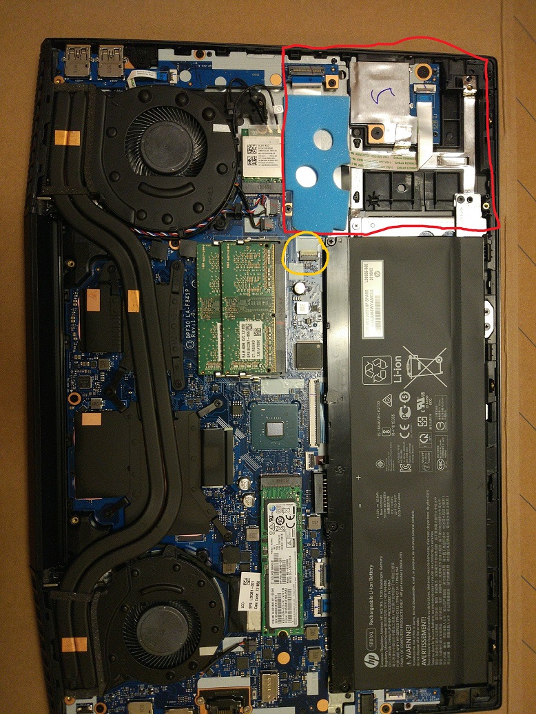 HP Pavilion Gaming Laptop 15-cx0002 doesn't detect SSD 2.5 HP Pavilion Gaming Laptop 15-cx0002 doesn't detect SSD 2.5