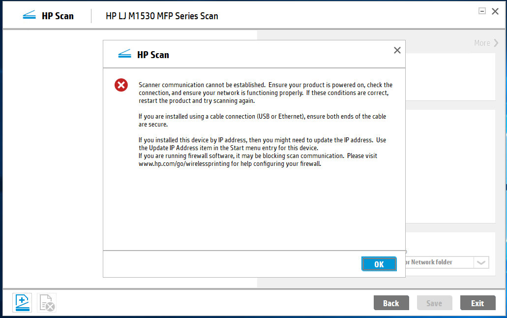HP Scan does not scan from the ADF. HP LaserJet Pro M1536dnf... - HP ...