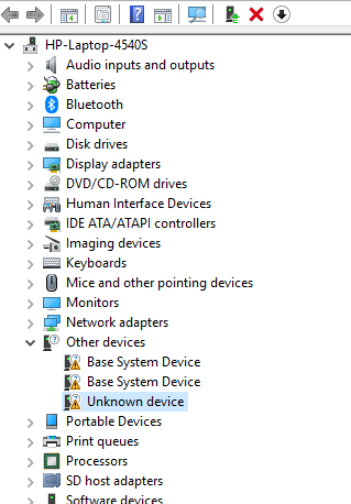 Base system device driver - HP Support Community - 6838524