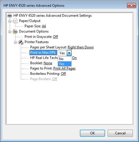 Thin lines, and small items made of thin lines not printing ... - HP ...