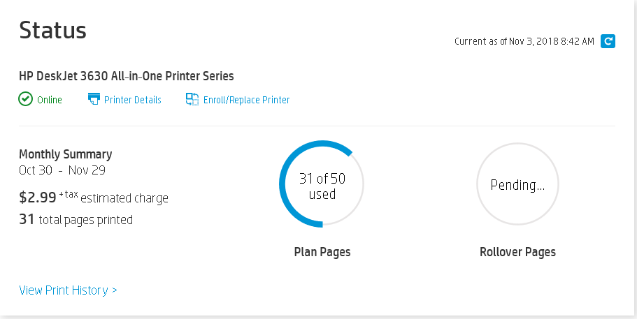 Rollover pages are always pending - HP Support Community - 6885563