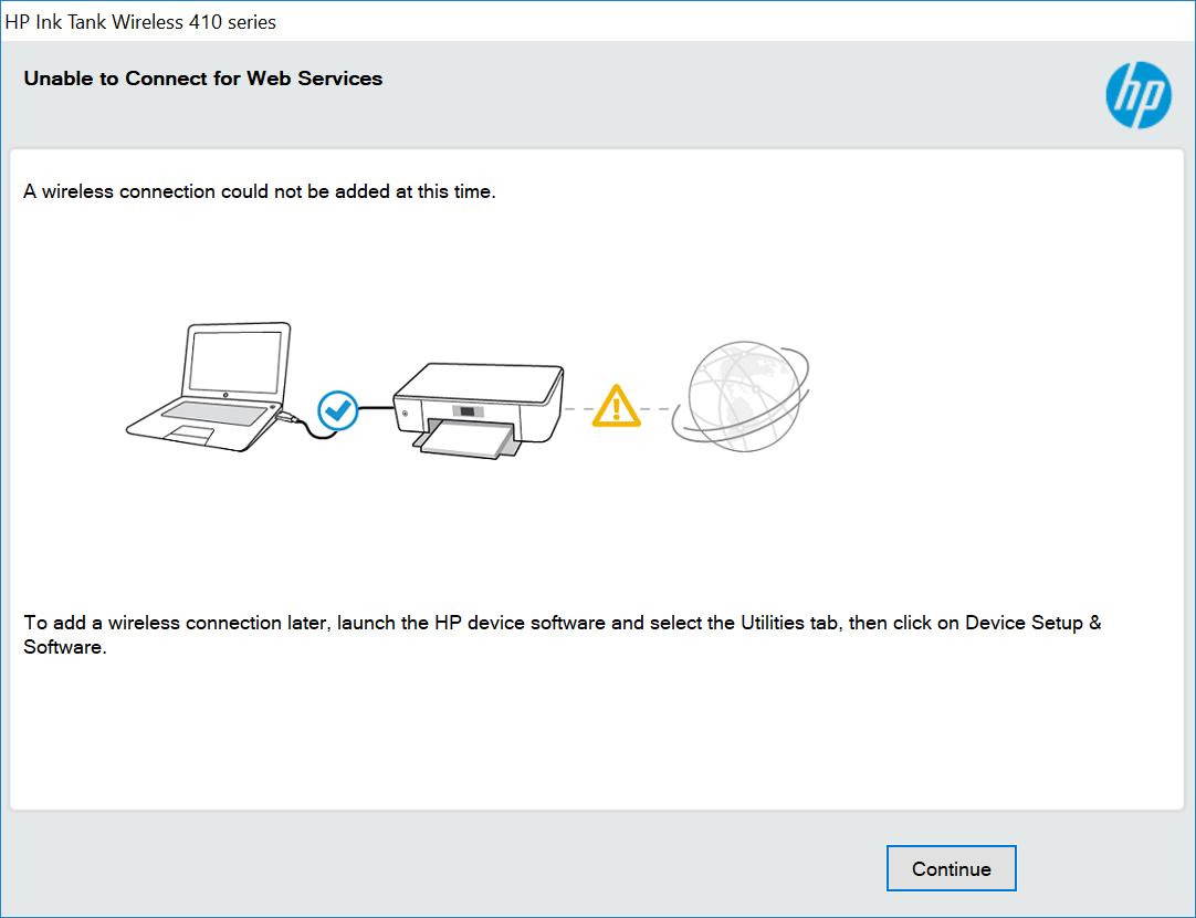 Wireless connection failed - HP Support Community - 6885992