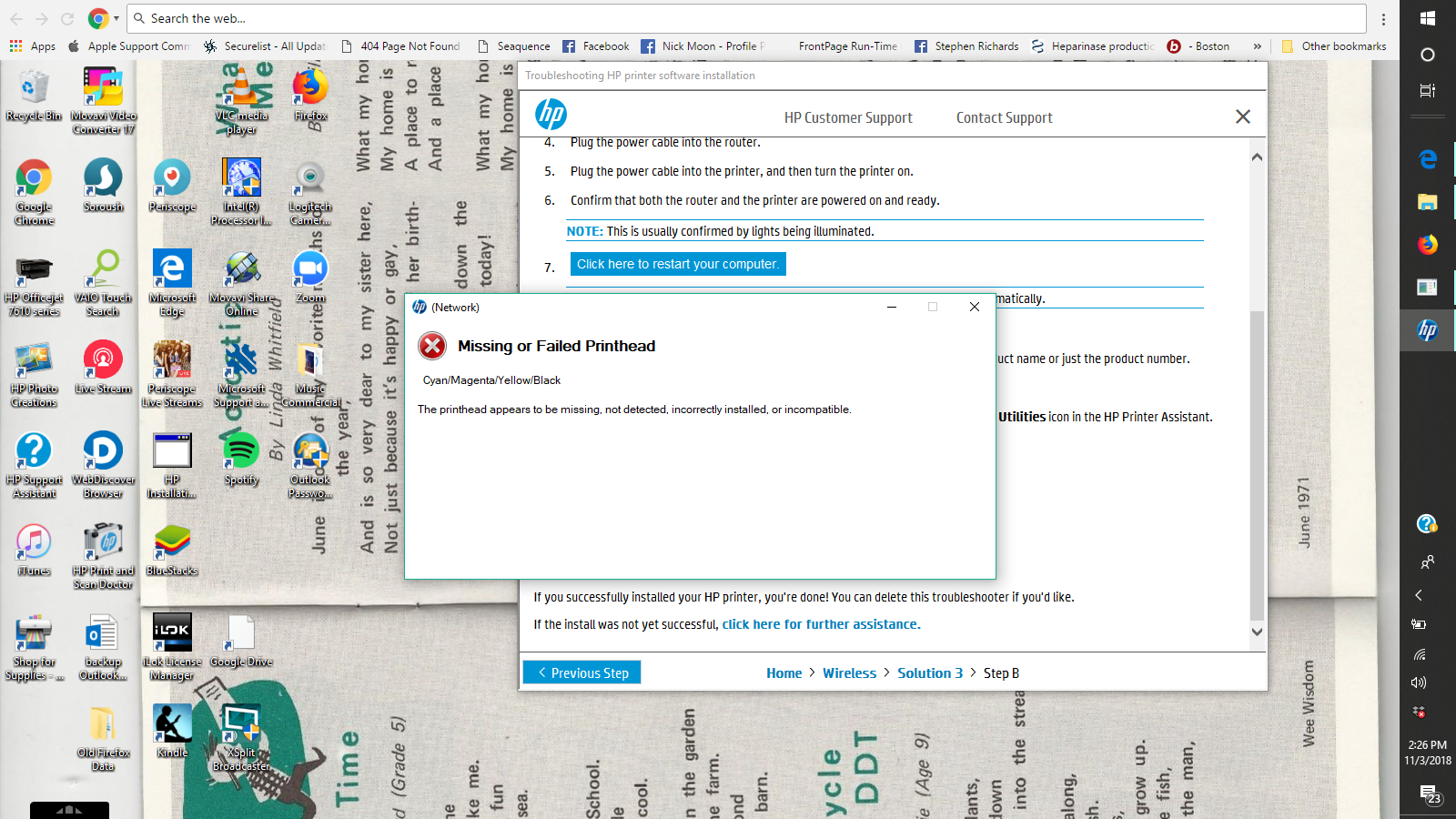 Printer Not Printing - HP Support Community - 6886253