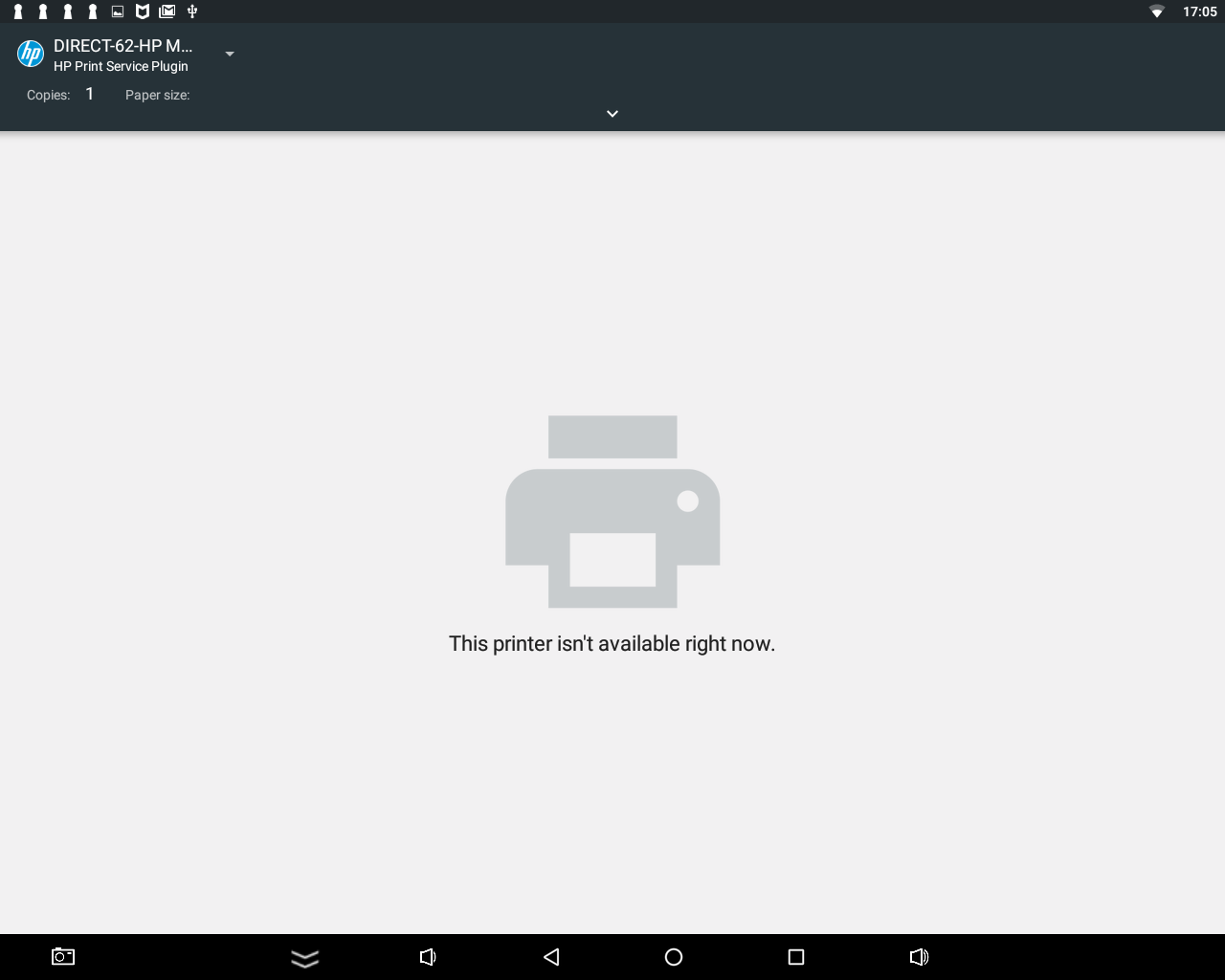 Unable to set default printer in android - HP Support Community - 6891591