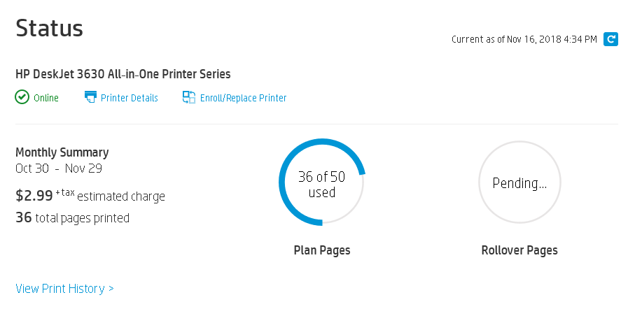 Rollover pages are always pending - HP Support Community - 6885563