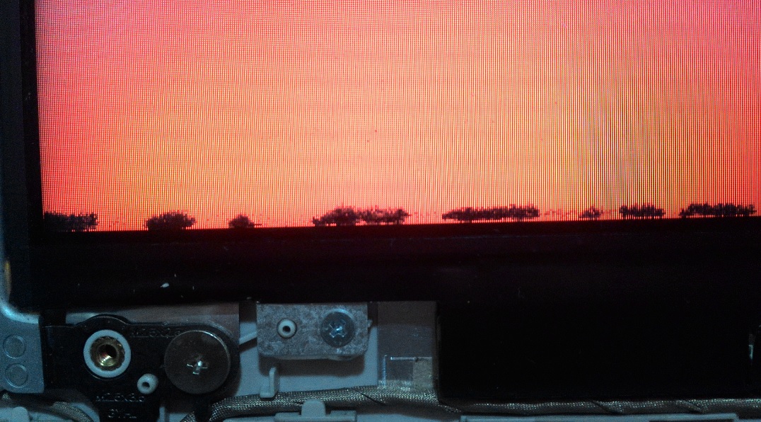 Solved: Black line first and now black spots on screen - HP Support ...