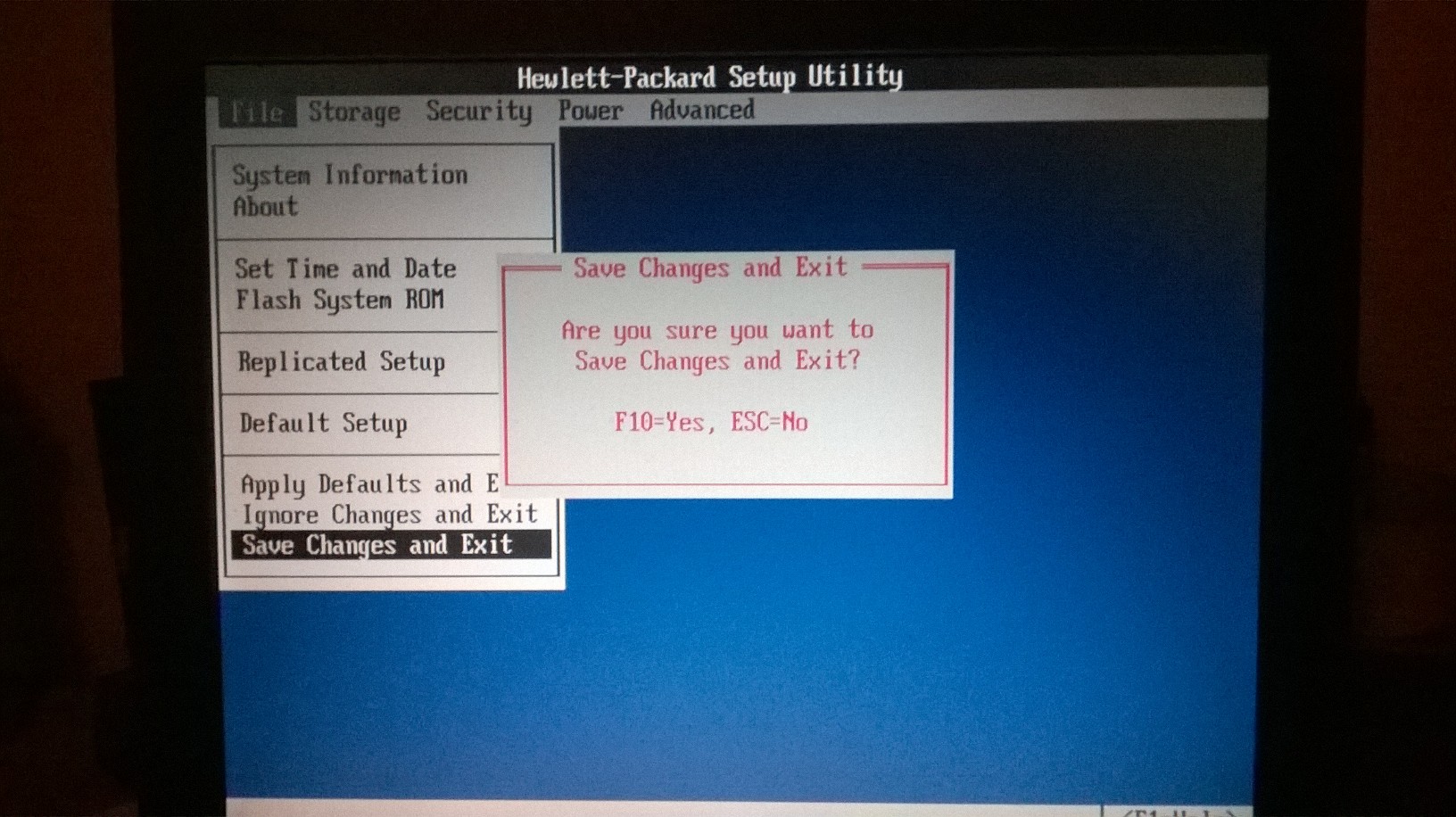 No F11 Option. - HP Support Community - 6929558