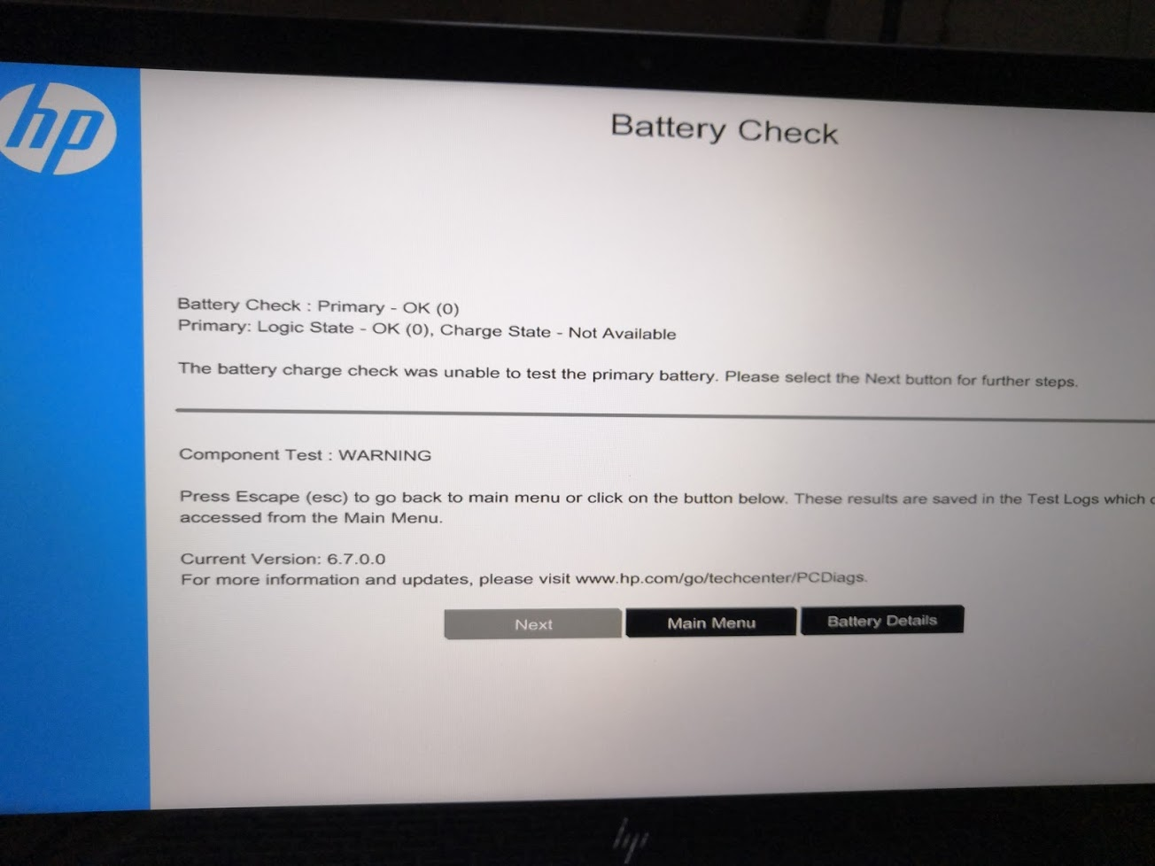 After a full charge, charge indicator switching between oran... - HP ...