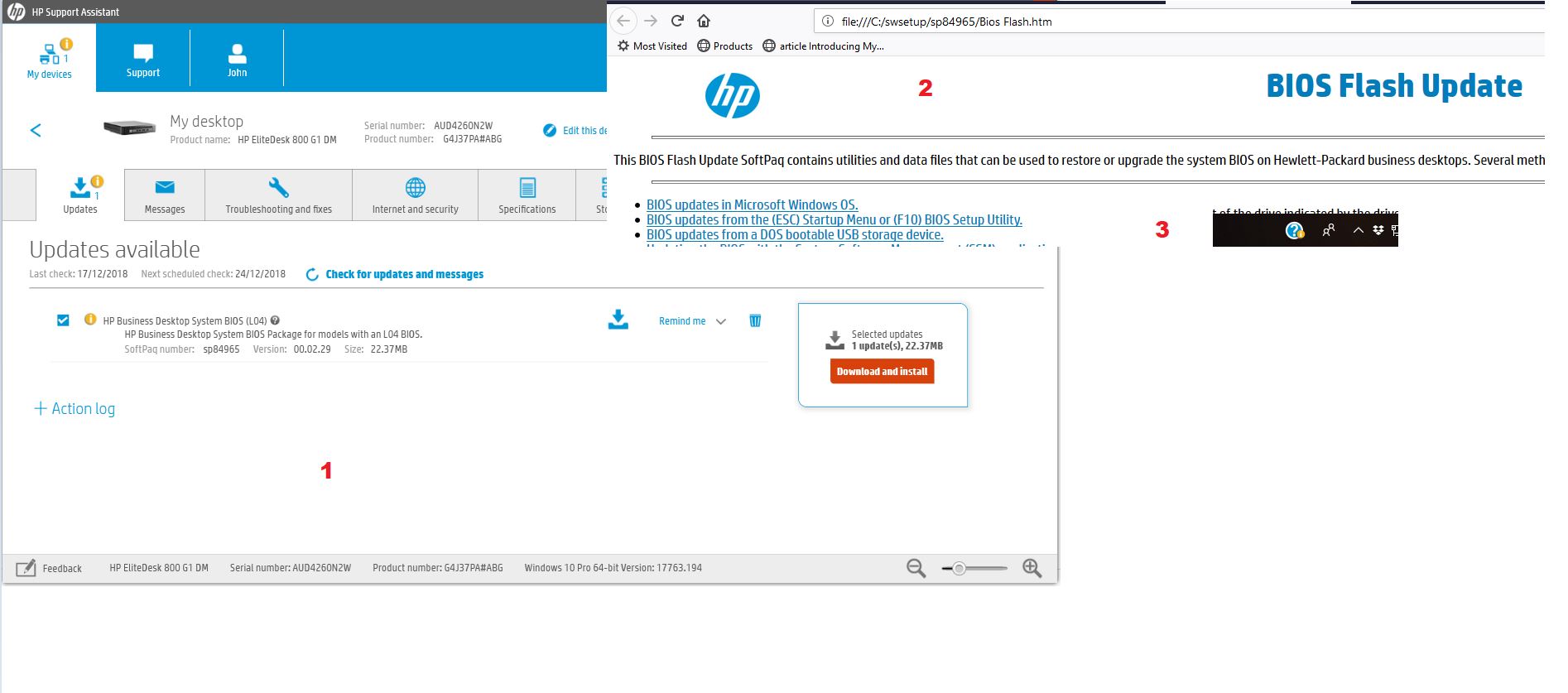 HP Upgrade notification tool - HP Support Community - 6941921