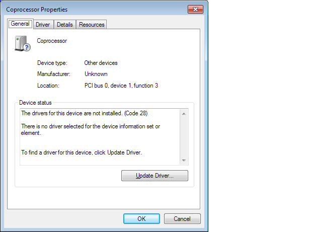 HP G6000 laptop- coprocessor drivers missing - HP Support Community ...