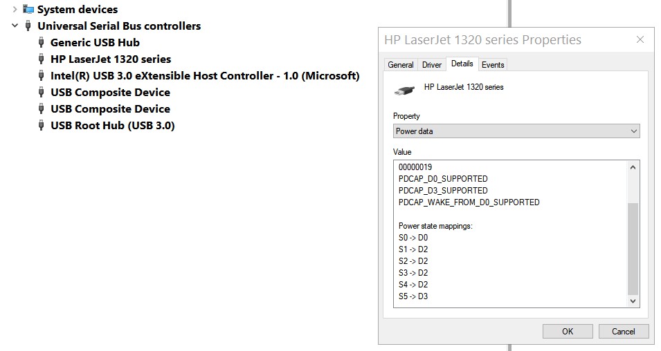 hp LaserJet 1320, Power state D3 ? - HP Support Community - 6947949