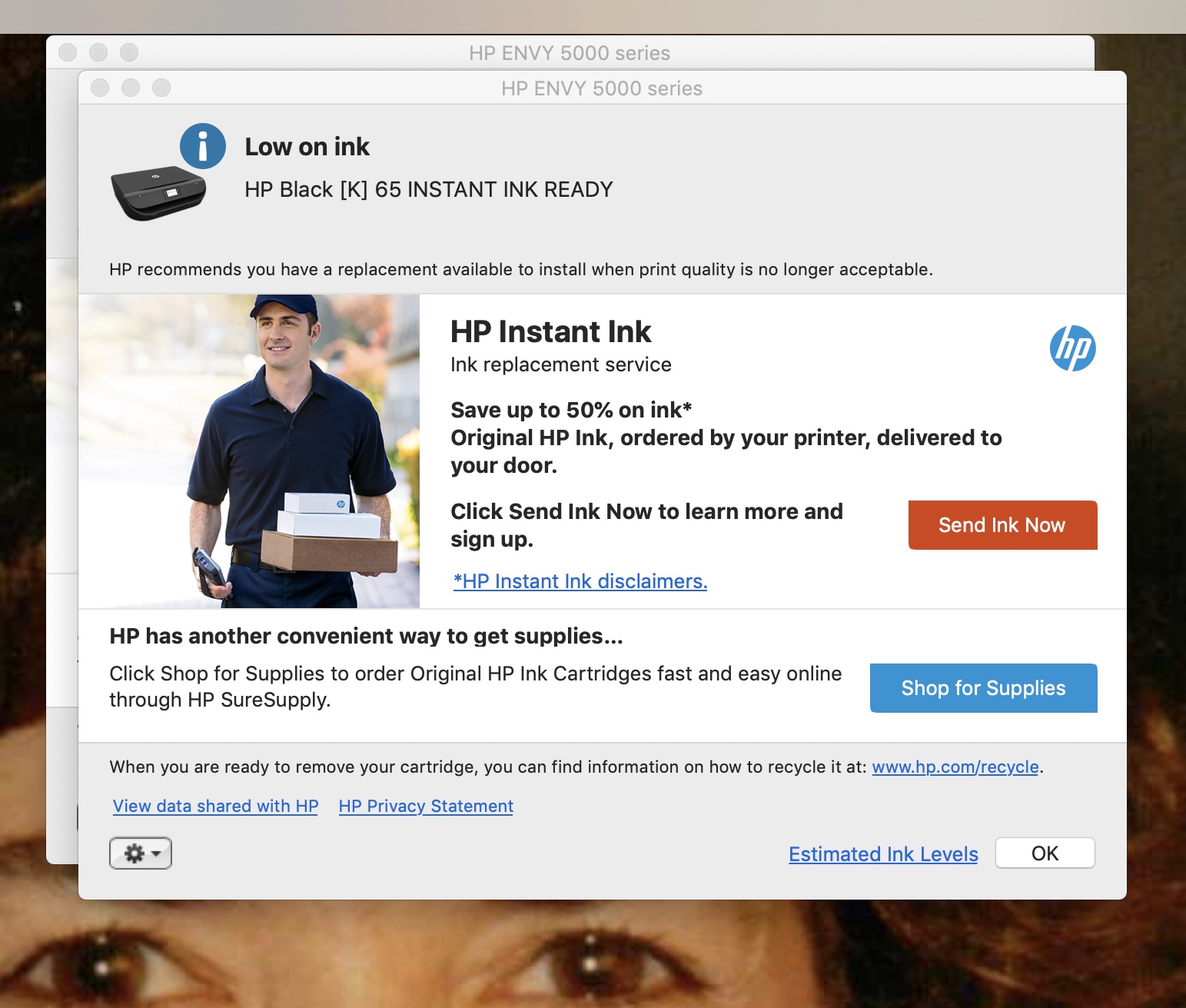 continuous HP ink Pop ups.... 20 per day... how to stop th... - HP ...