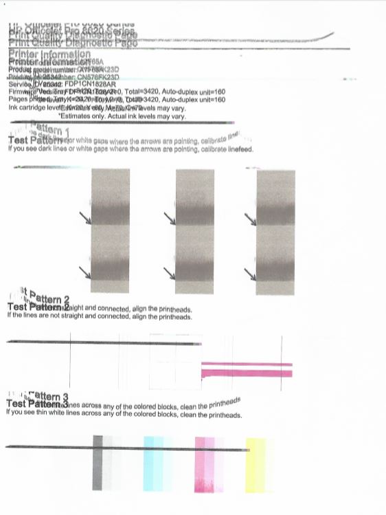 Printing suddenly is shadowed and all messed up - HP Support Community ...