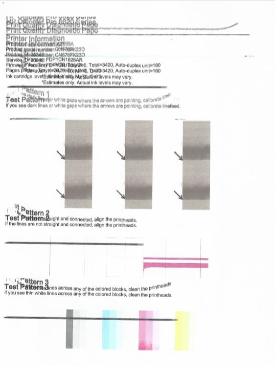 Printing suddenly is shadowed and all messed up - HP Support Community ...