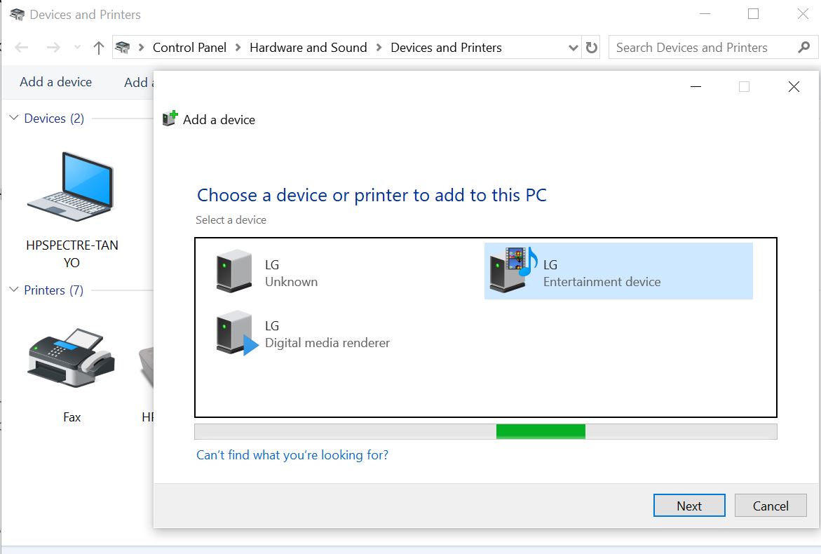 hp Spectre x360 can't connect to wireless display - HP Support ...