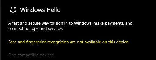 Windows Hello doesn't recognize fingerprint reader on laptop - HP ...