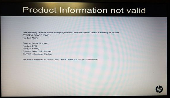 System board (00A) error occurs during PC start-up - HP Support ...