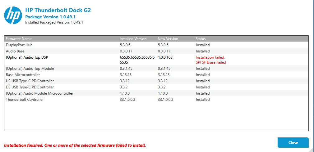 G2 Dock Firmware Update Failed - HP Support Community - 6960725 G2 Dock Firmware Update Failed - HP Support Community - 6960725