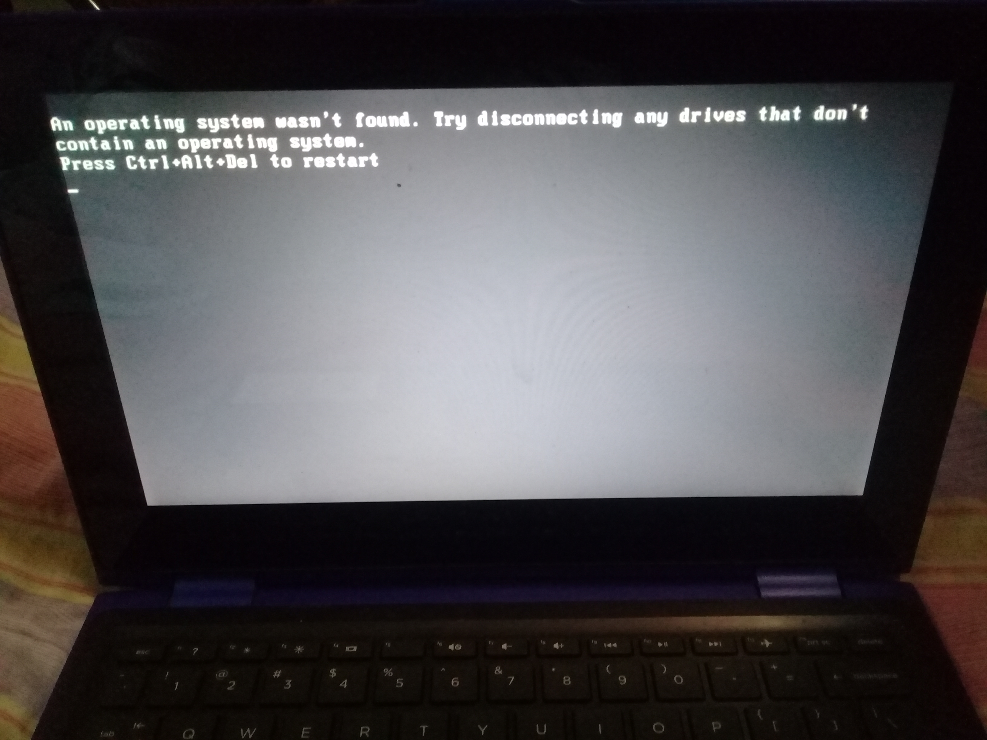 An operating system wasn't found... - HP Support Community - 7001236
