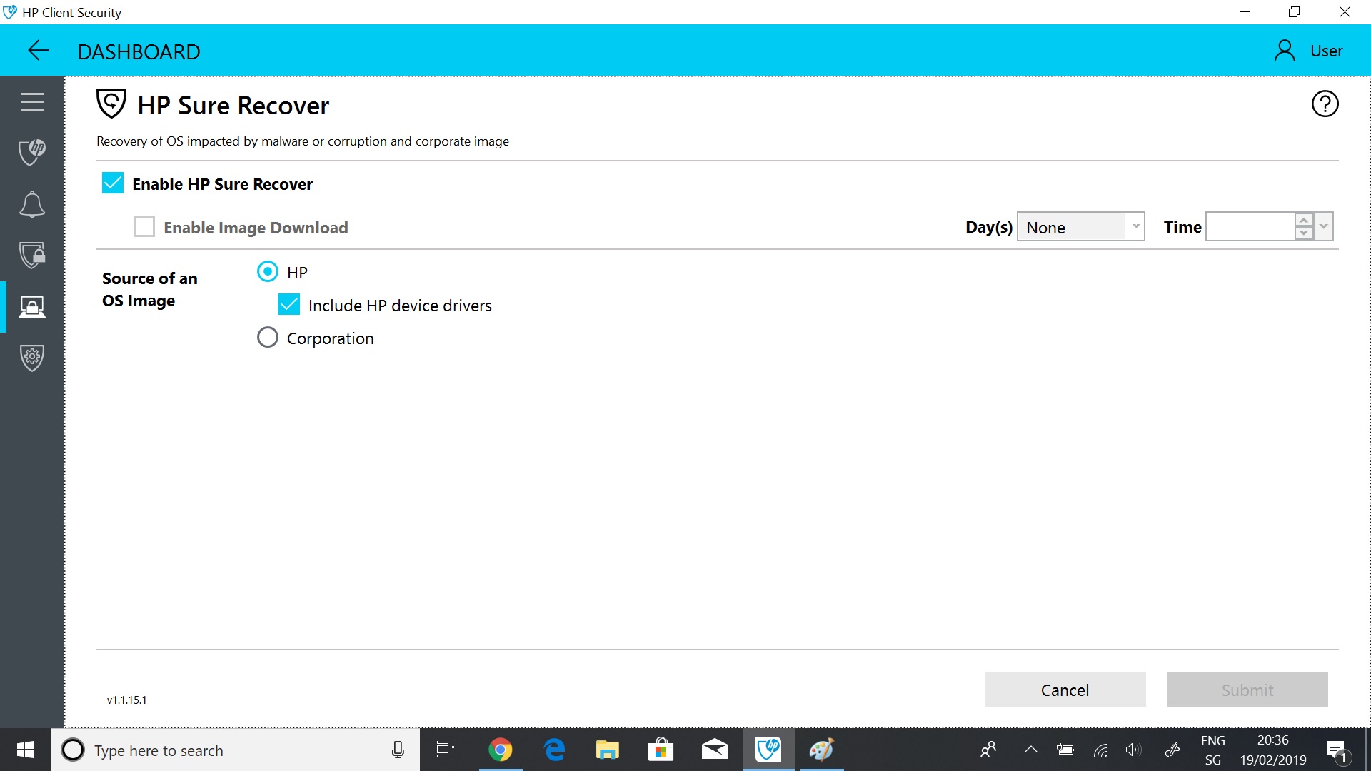 HP Sure Recover Not Working - HP Support Community - 7023757