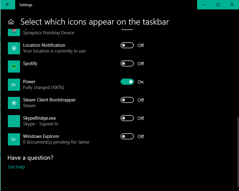 Battery icon replaced with volume icon? - HP Support Community - 7024142