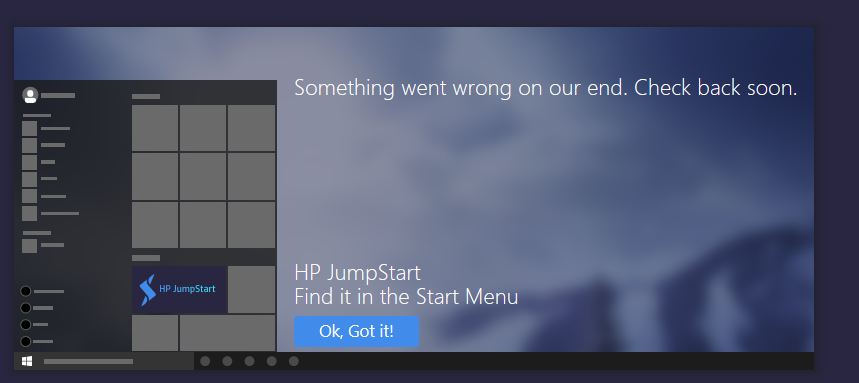 HP JumpStart Not Working - HP Support Community - 7021137