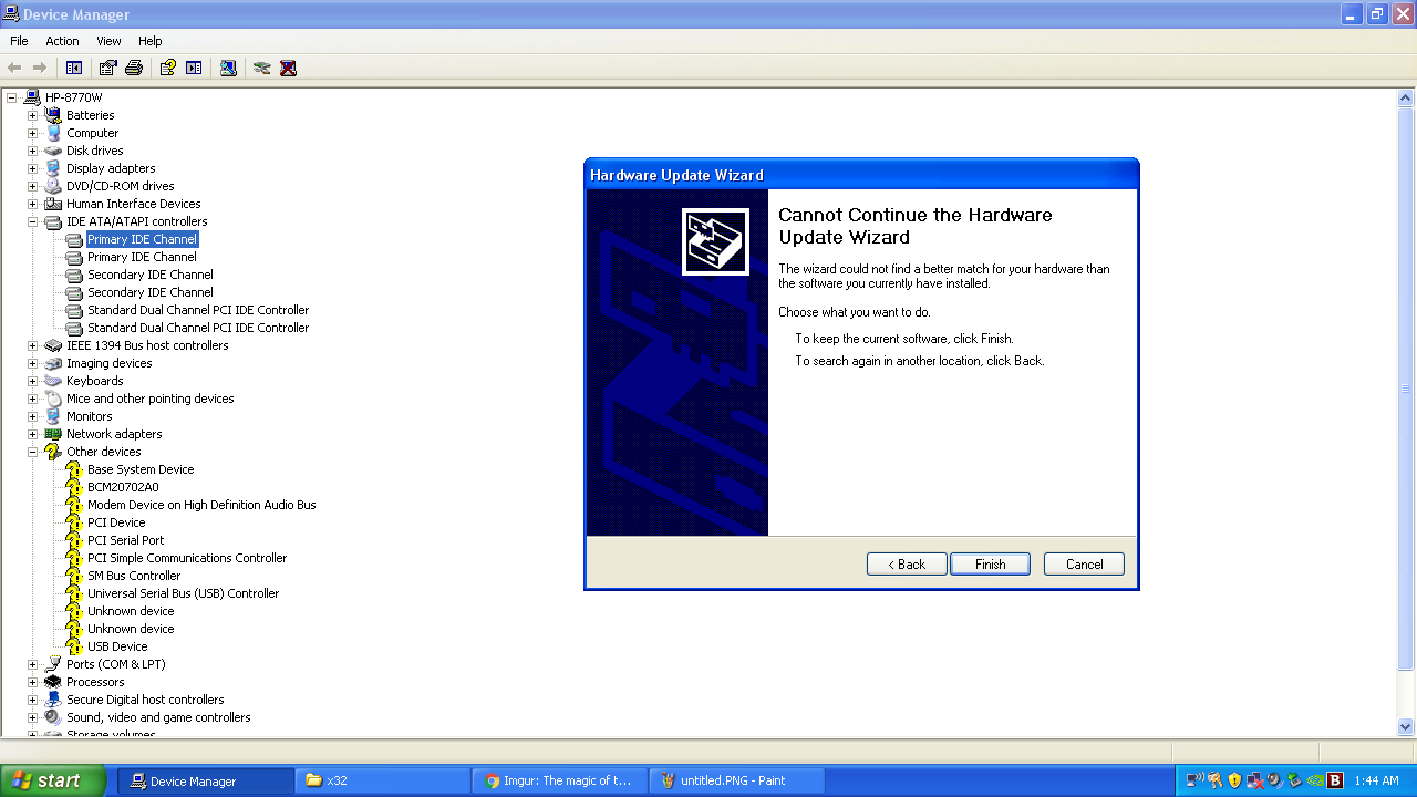 Solved: AHCI drivers for Windows XP on HP EliteBook 8770w? - Page 2 ...