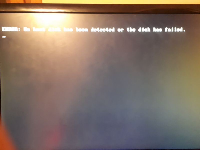 3F0 error Boot device not found - HP Support Community - 7031745