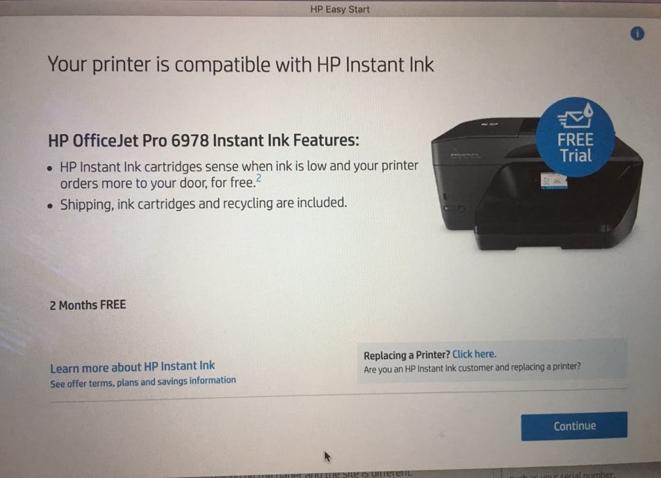 3 months free trial Instant Ink - HP Support Community - 7038515