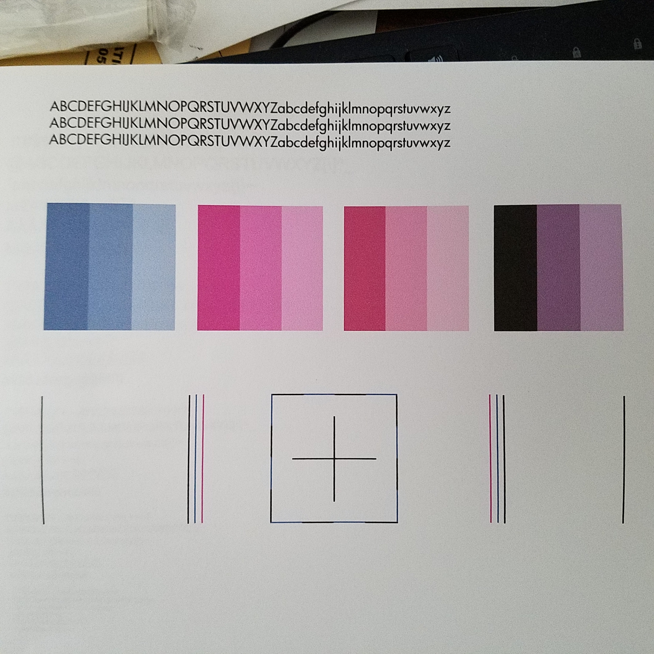hp 6100 only printing magenta, black, and blue. - HP Support Community ...