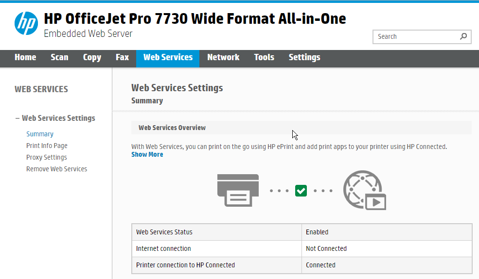 OfficeJet Pro 7730 Scan to email not working/enabled - HP Support ...