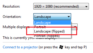 My laptop screen displays on reverse direction - HP Support Community ...