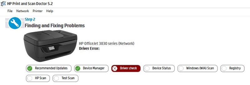 cannot scan, print & scan doctor shows driver problem - HP Support ...