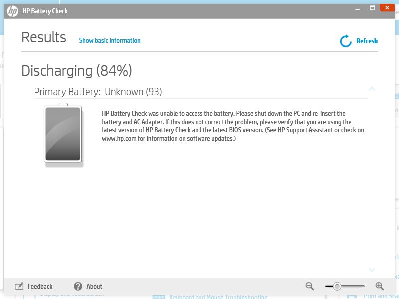 Battery check: Unknown - HP Support Community - 7093058