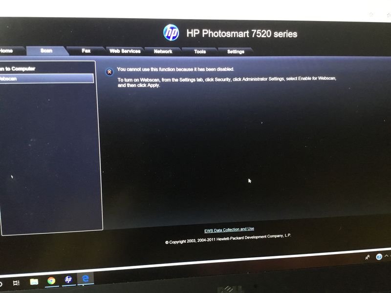 webscan - HP Support Community - 7091442