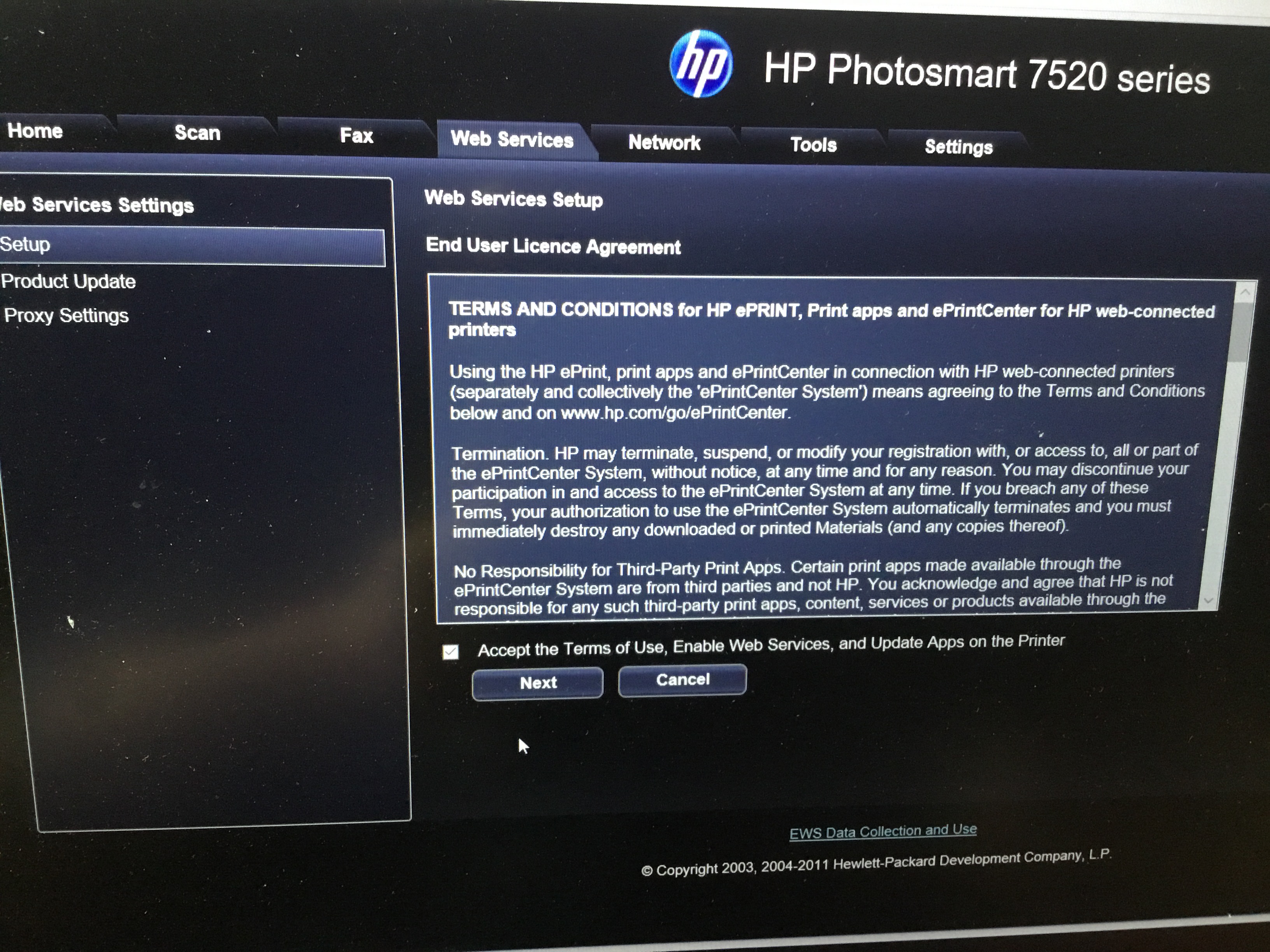 webscan - HP Support Community - 7091442