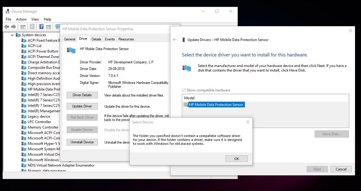 Need HP Mobile Data & HP Wireless Button Drivers - HP Support Community ...
