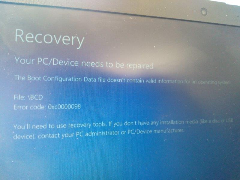 Solved: Cannot Re boot Lap top after installing recovery USB - HP ...