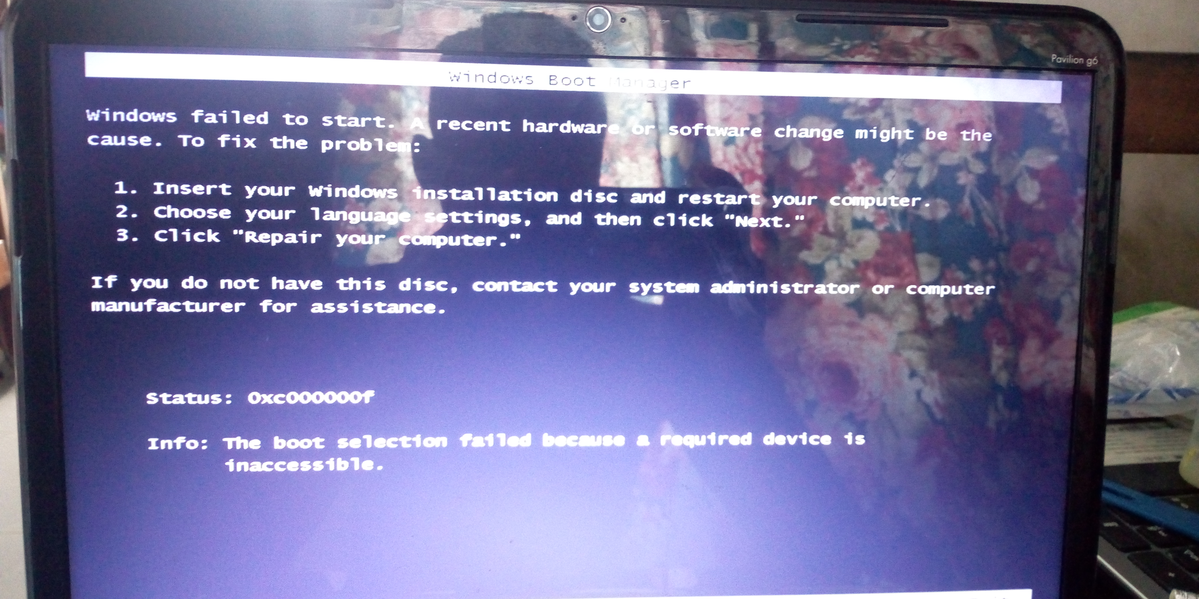 Solved: Black screen on Start up - HP Support Community - 7105020
