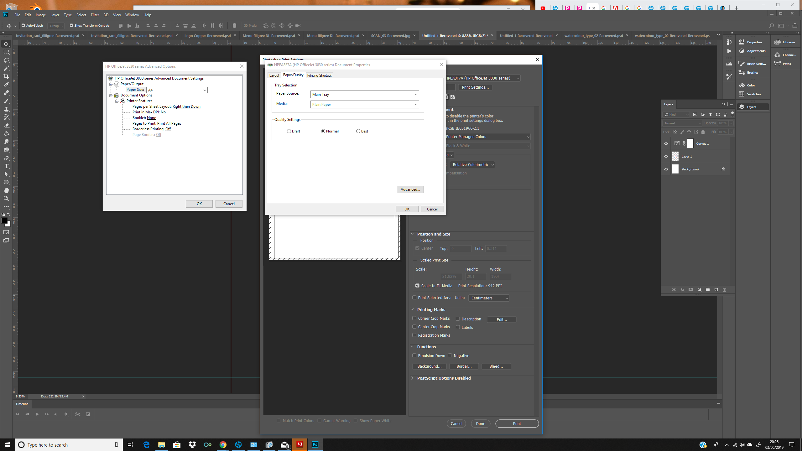 Printing in colour - HP Support Community - 7109619