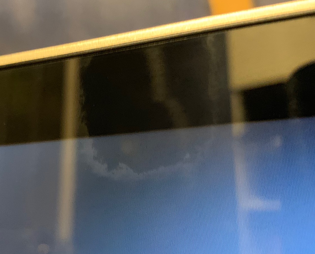 Ghosting on top of screen - HP Support Community - 7110878