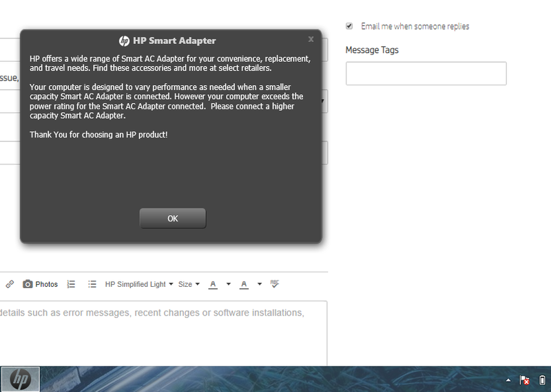 HP Smart Adapter not charging - HP Support Community - 7112036 HP Smart Adapter not charging - HP Support Community - 7112036