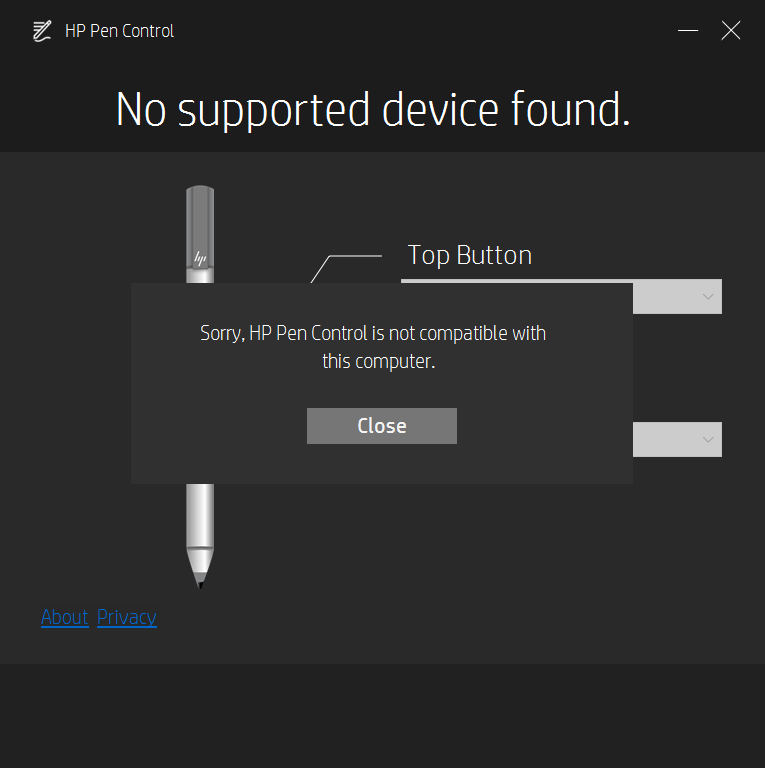 HP PEN CONTROL - HP Support Community - 7112822